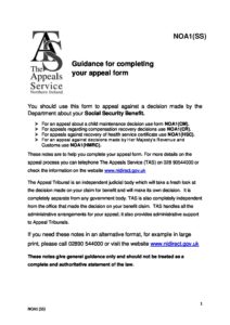 » Appeal Form NOA1(SS)