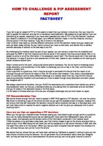 » How to challenge your PIP Report