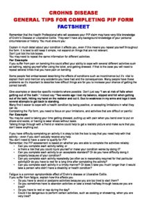 » Tips For Crohns Disease to Complete PIP Form
