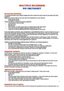 » Tips For Multiple Sclerosis To Complete PIP Form