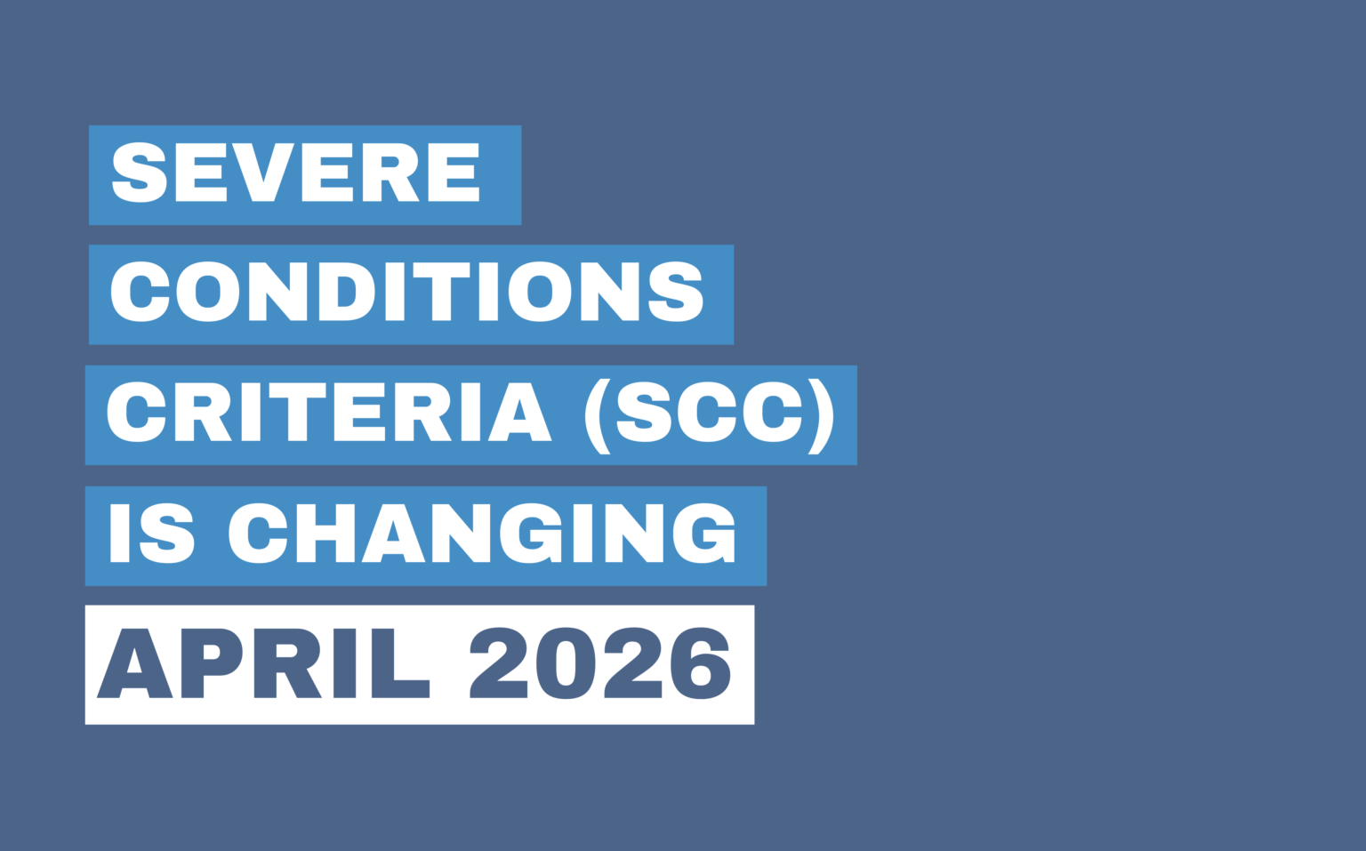 » Severe Conditions Criteria (SCC) for Universal Credit – New rules ...